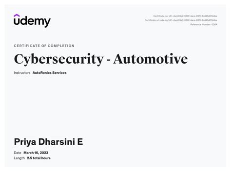 priya dharsini e on linkedin udemy course completion certificate