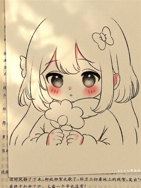 Q版人物女生简笔画 简笔画图片大全