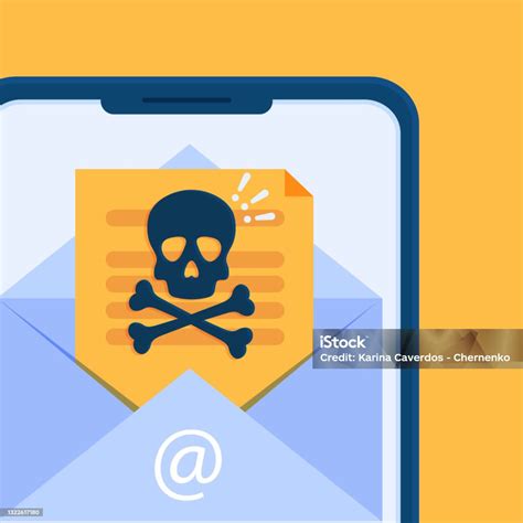 휴대 전화 화면에서 악성 데이터 피싱 공격의 알림 사기 경고 메시지가 있는 스마트폰입니다 오류 메시지 검사 또는 바이러스입니다