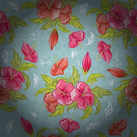 화려한 꽃 패턴 벡터 Eps Ai Uidownload