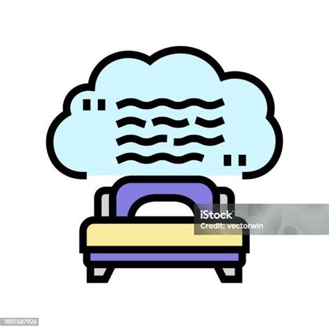 취침 시간기도 수면 밤 컬러 아이콘 벡터 일러스트 레이 션 담요에 대한 스톡 벡터 아트 및 기타 이미지 담요 밤 하루 시간대 베개 Istock