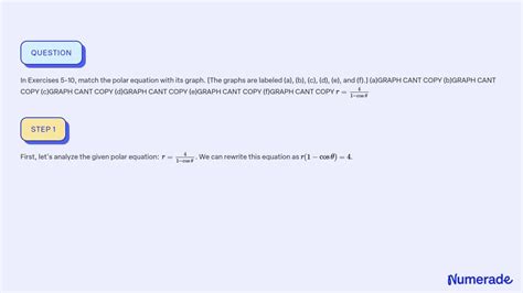 ⏩solved in exercises 5 10 match the polar equation with its graph