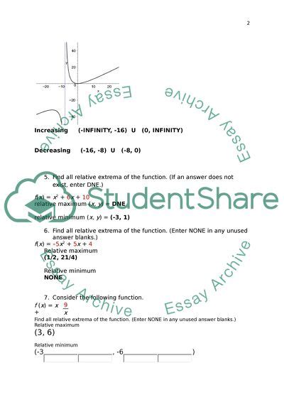 Math Problems Simple Calculus Assignment Example Topics And Well Written Essays 1000 Words