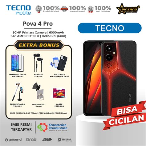 Jual Tecno Pova 4 Pro Ram 8 5Gb 128 Ram 8 5Gb 256 NFC Pova 4 Ram 8 5Gb 128 NFC Garansi Resmi Tam