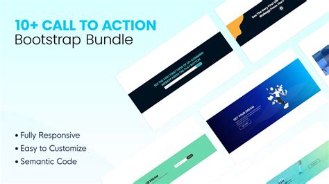 10 Call To Action Web Ui Kits Bootstrap Bundle Designtocodes