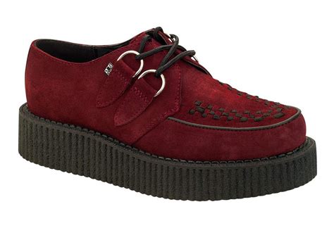 Tuk V8840 Burgundy Suede Creepers