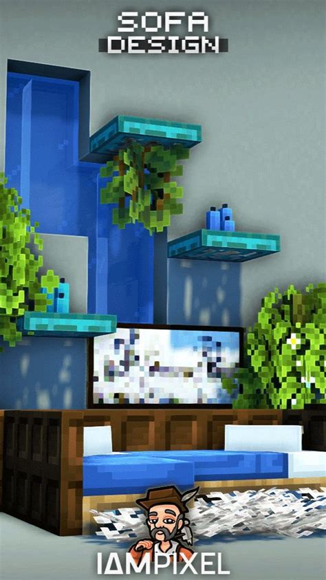 Minecraft Sofa Design Easy Minecraft Houses Minecraft Designs Minecraft Room