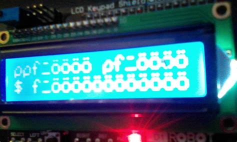 lcd keypad shield lcd1602 отображает некорректные символы Аппаратная