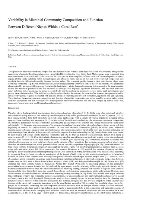 Pdf Variability In Microbial Community Composition And Function