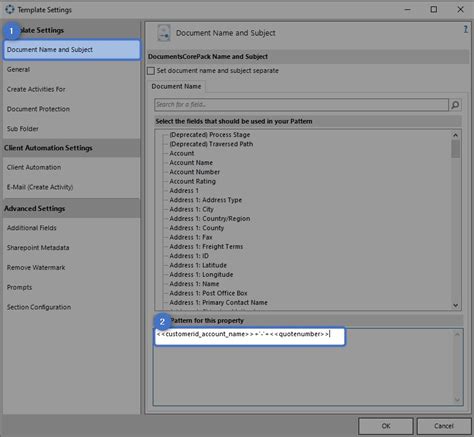 How To Define Dynamic Document Names In DocumentsCorePack Templates