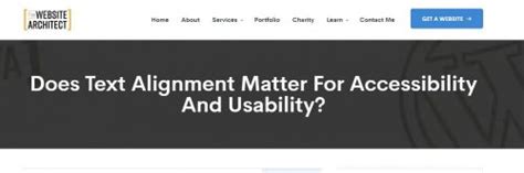 Does Text Alignment Matter For Accessibility And Usability