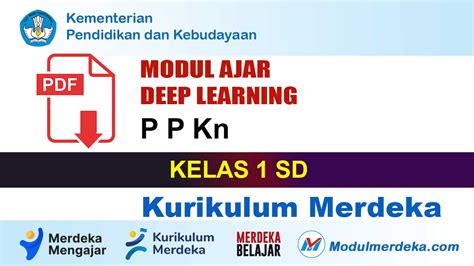 16 Modul Ajar Deep Learning Matematika Kelas 1 Sd Kurikulum Nasional Modul Merdeka