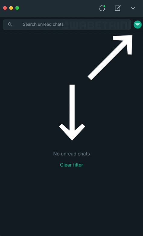 Whatsapp Is Releasing An Unread Chat Filter On Desktop Beta Wabetainfo