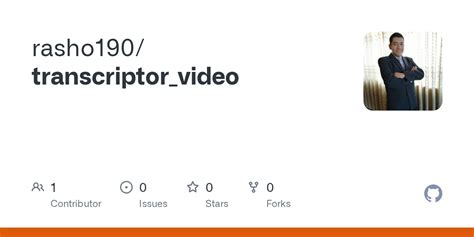 Github Rasho190transcriptorvideo