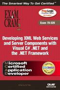 Developing Xml Web Services And Server Components With Visual C Net And The Net Framework