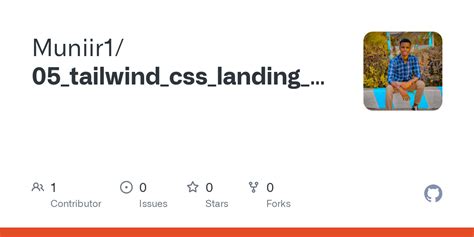 Github Muniir105tailwindcsslandingpage