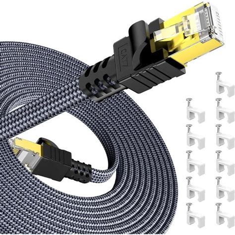 31m Câble Ethernet Cat7 External And Internal Lan Cable 10gbit S 600mhz