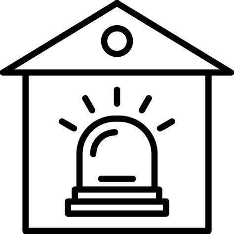 Security Alarm Line Icon 14698997 Vector Art At Vecteezy