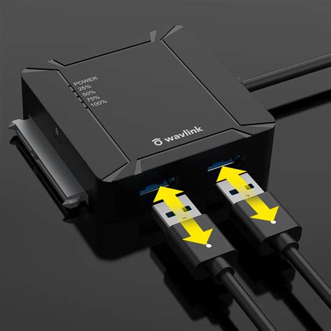 Wavlink Usb To Dual Bay Sata Adapter External Sata Hard
