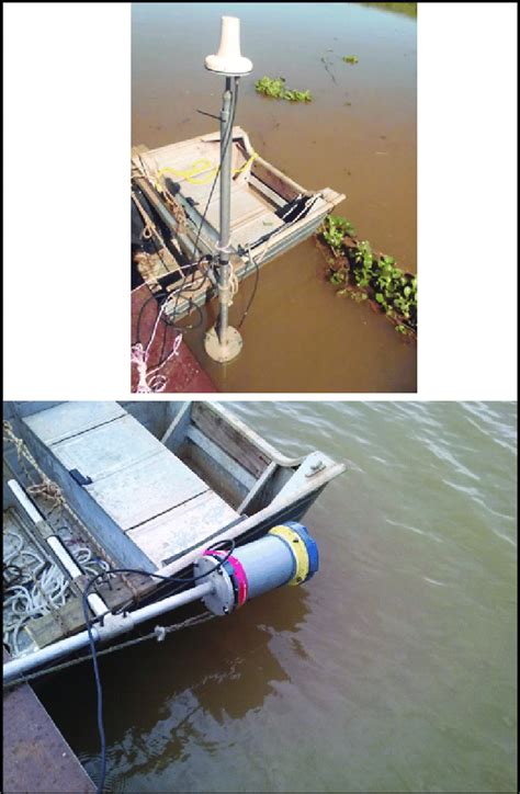 Adcp Assembly Design With Gps Antenna Inside The Boat Above Adp Not