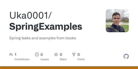 GitHub Uka SpringExamples Spring Tasks And Examples From Books