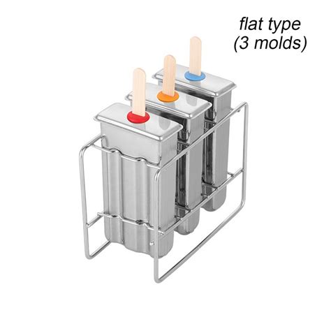 Badu Bg Поставка за форми за ледени сладоледи от неръждаема стомана Форма за ледени близалки