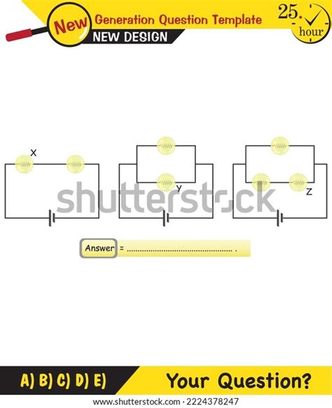 Physics Lecture Notes Simple Electrical Circuits Stock Vector Royalty Free