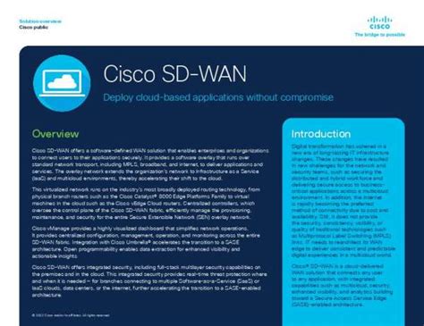 Cisco SD WAN Deploy Cloud Based Applications Without Compromise Consiliant Technologies
