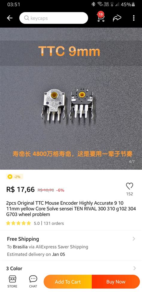 Is This Ttc Yellow Encoder The Same As The Ttc Gold Recommend Here On Reddit R Mousereview