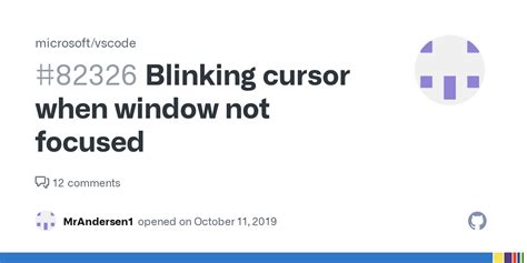Blinking Cursor When Window Not Focused Issue Microsoft Vscode GitHub