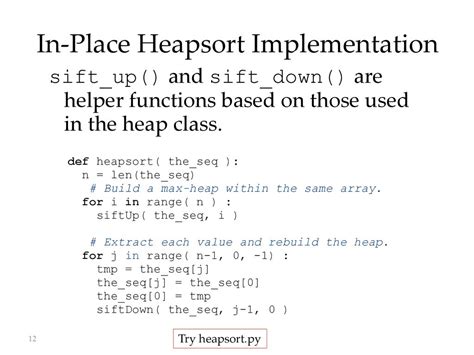 binary tree application heap sorting ppt download
