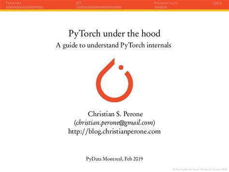 Pytorch Under The Hood Speaker Deck