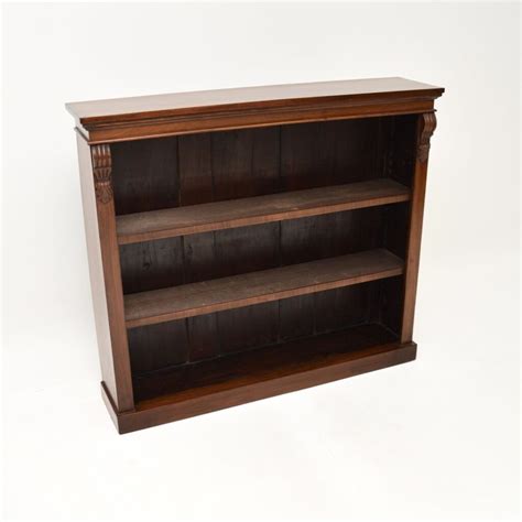 Antique Victorian Walnut Open Bookcase Marylebone Antiques