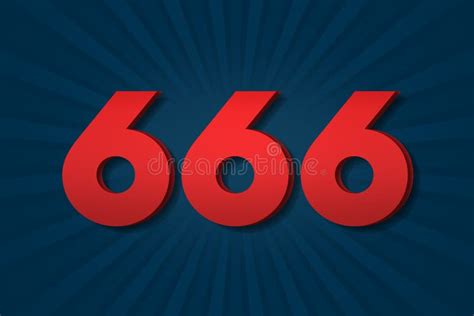 666 Six Hundred And Sixty Six Number Count Template Poster Design Year