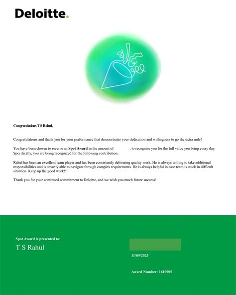 Hashedin Deloitteusi Award Rahul T S