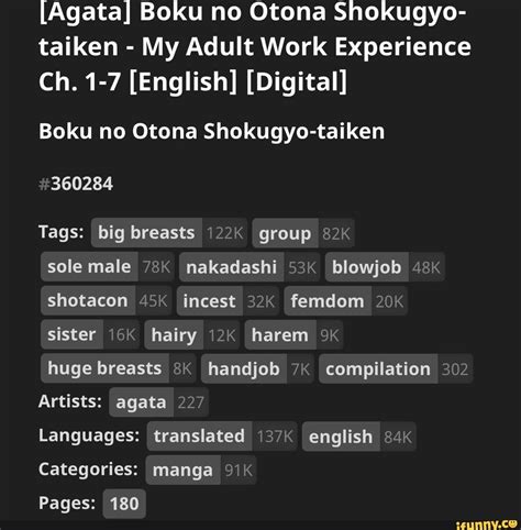 Agata Boku No Otona Shokugyo Taiken My Adult Work Experience Ch 1