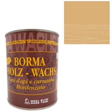 Вакса за дърво Borma Wachs, Holz - Wachs, цвят светъл дъб, 1 л - eMAG.bg