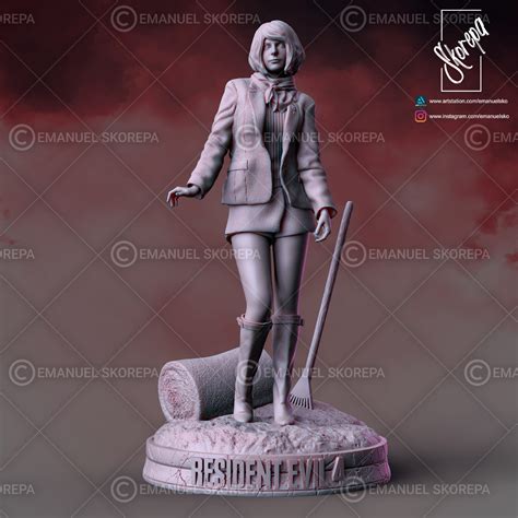 Archivo 3d Ashley Graham Re4 Remake 🧟・plan De Impresión En 3d Para