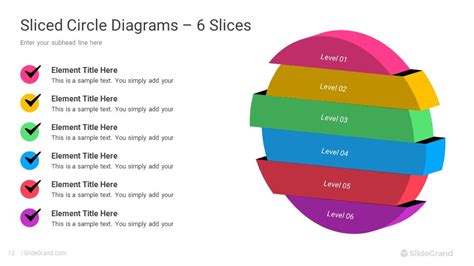Sliced Circle Diagrams PowerPoint Template Designs SlideGrand