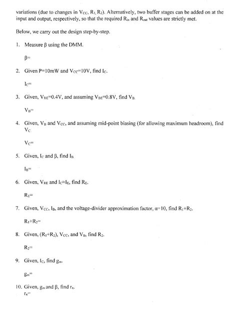 Engr 232 Semiconductor Devices Lab Design Of A