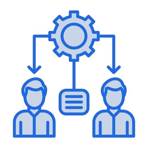 Premium Vector Organization Blue Tone Illustration