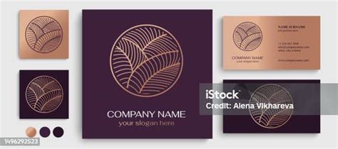 로고를 남깁니다 꽃무늬 로고 열대 지방은 원형으로 나뭇잎 옷 호텔 화장품 미용실 보석 부티크를 위한 트렌디한 선형 스타일의 로고 0명에 대한 스톡 벡터 아트 및 기타 이미지