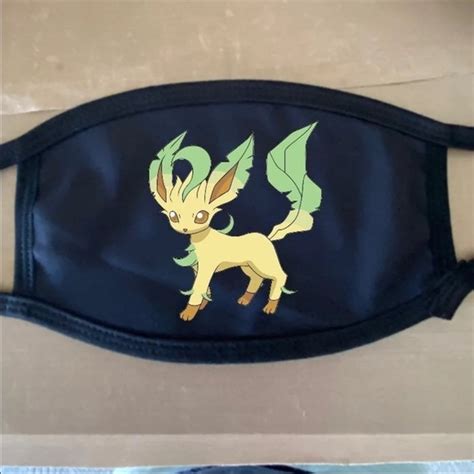 Hand Crafted Accessories Eevee Tan Leafeon Pokemon Face Mask Poshmark
