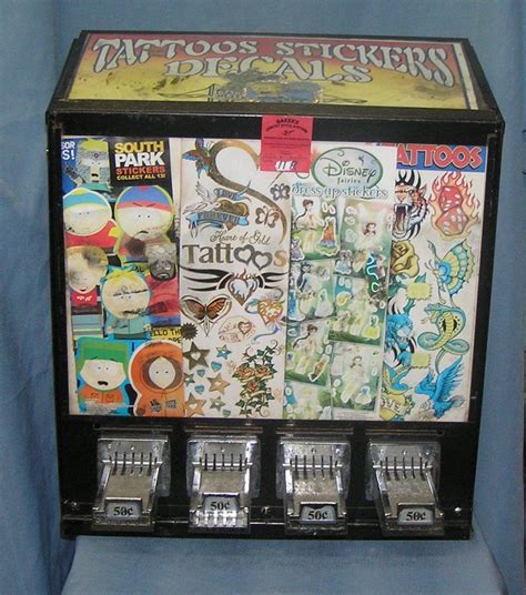 Vintage Coin Op Tattoo Stickers And Decal Machine Lot 11r 90s