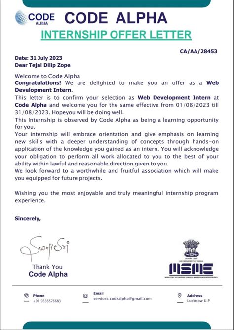 Codealpha Intern Codealpha Pythoninternship Tejal Zope