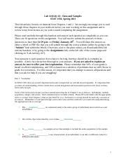 Understanding Data And Sample Analysis In Statistics Course Course Hero