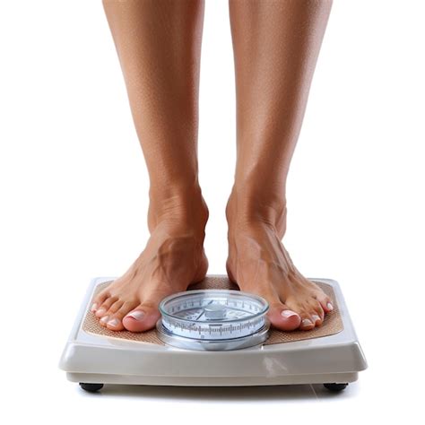 A Person Standing On A Scale With A Scale That Says Scale Premium Ai