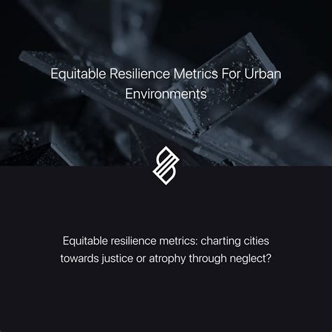 Equitable Resilience Metrics For Urban Environments → Scenario