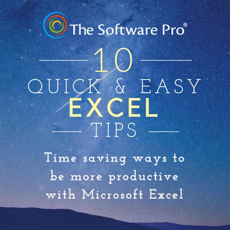 excel tips 10 quick and easy microsoft excel tips and tricks