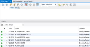 MySQL Flush Log Syntax How Does Flush Log Work